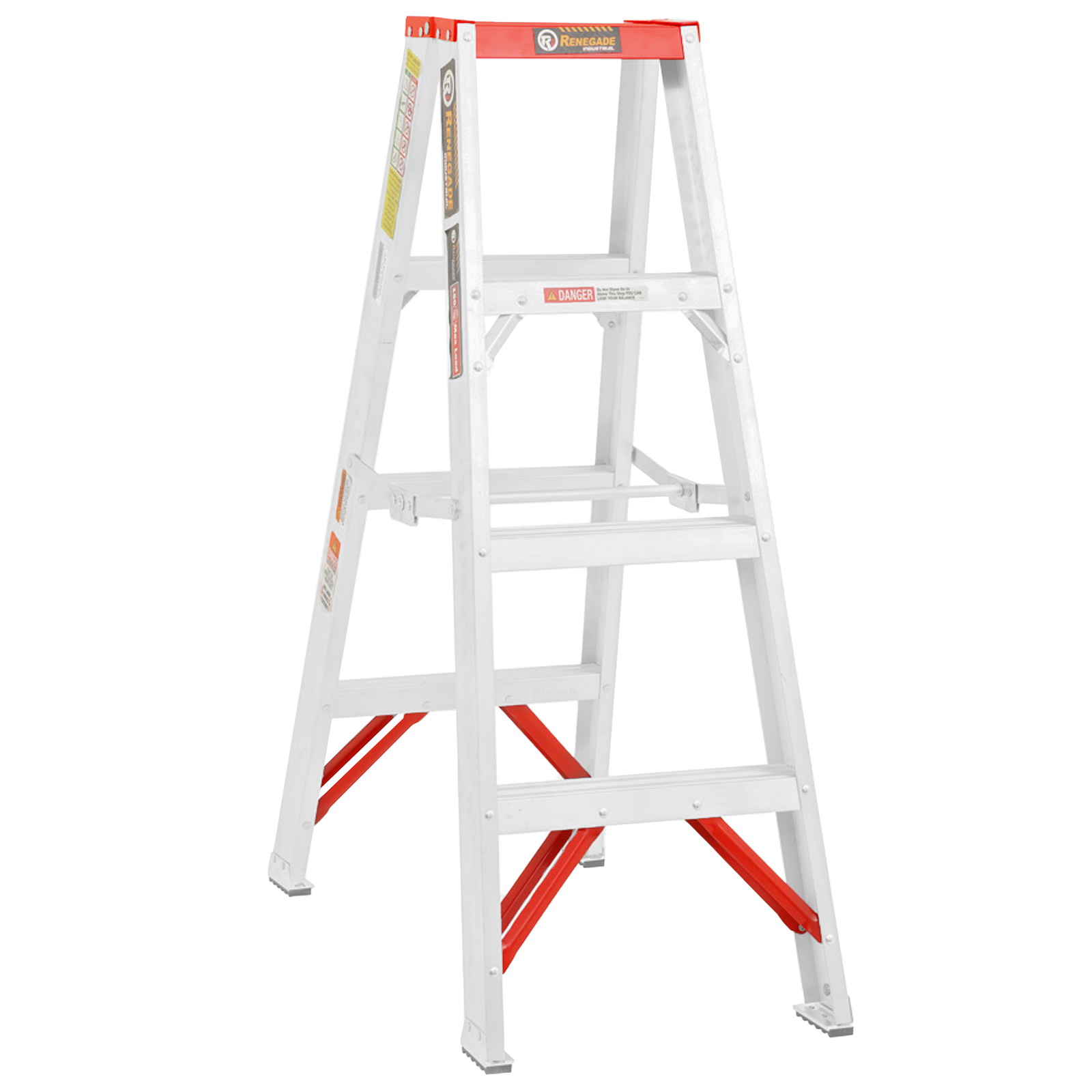 Renegade Industrial 1.2M (4') 150Kg Rated Double Sided Aluminium Step ...