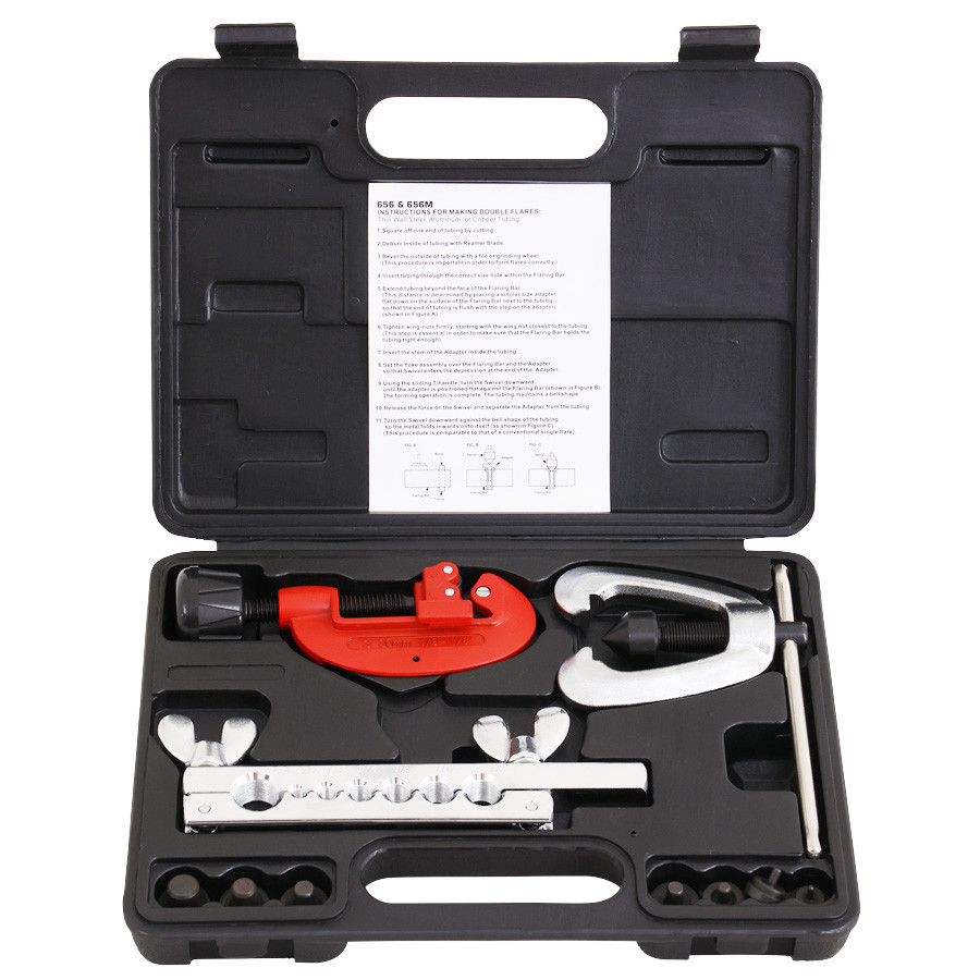 Force Tube Cutter & Flaring Tool Double Flare Kit - 656 | TradeTools