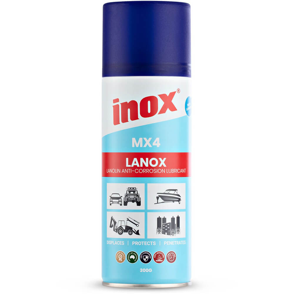 Inox MX4 Lanox Lanolin Anti-Corrosion Lubricant Aerosol - 300g - MX4 ...
