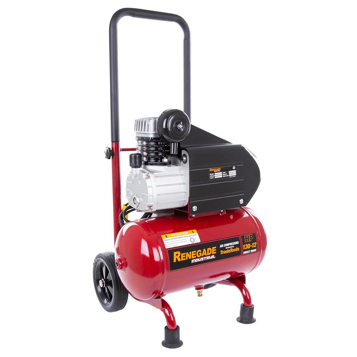 Renegade Industrial 2.2HP 130LPM Long Handle Air Compressor - HP130-12 ...