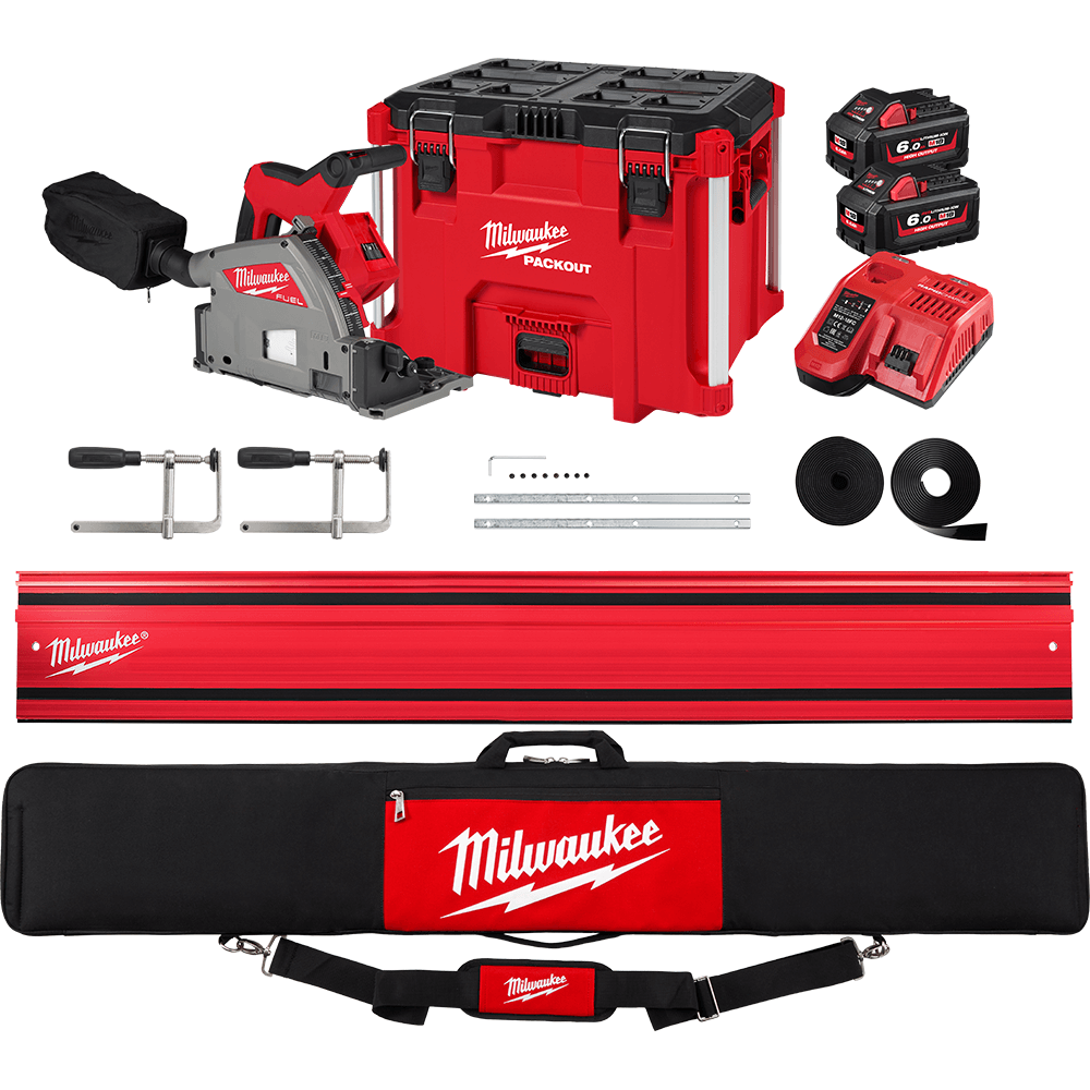 Milwaukee M18 6.0Ah FUEL Brushless Cordless 165mm Track Saw Kit In ...