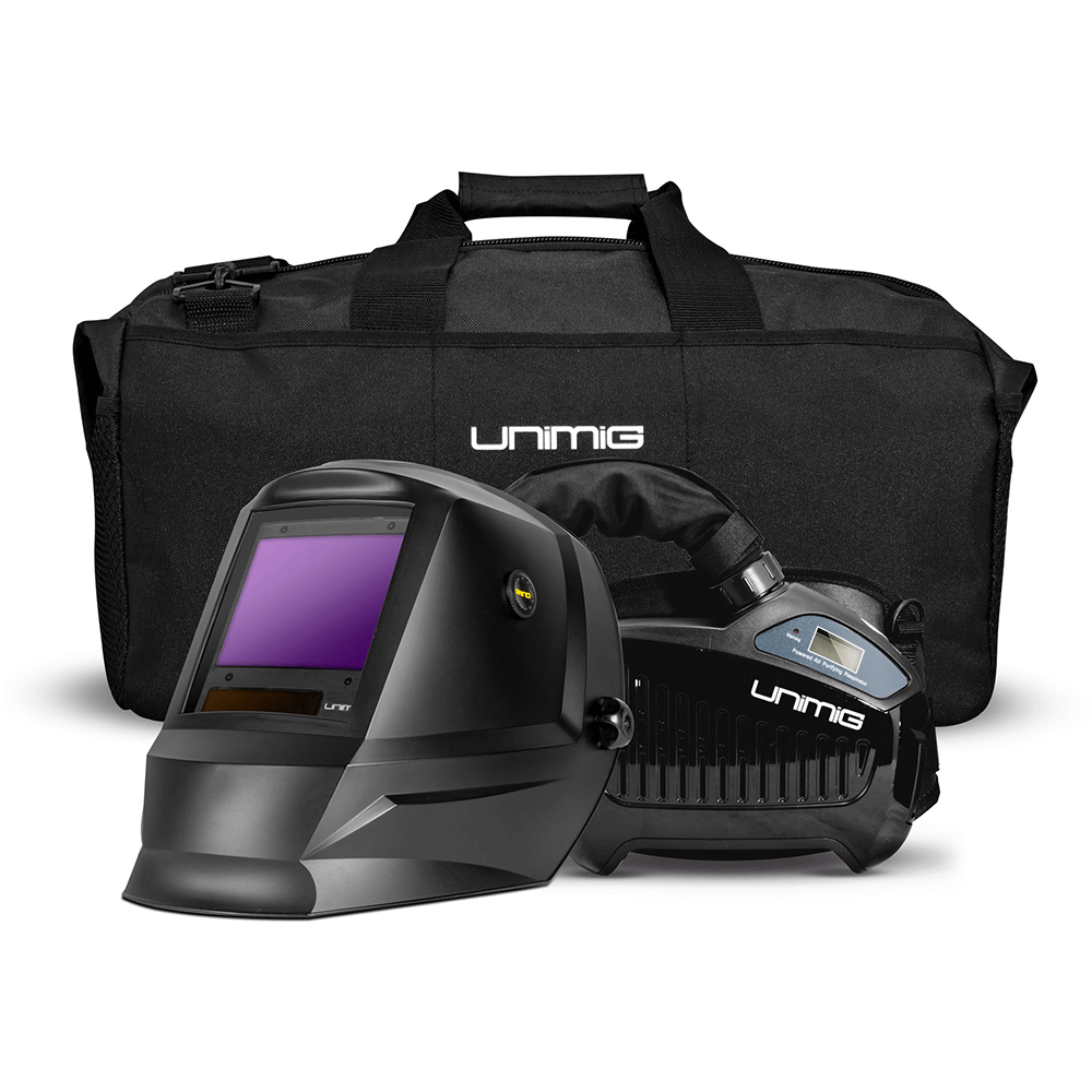 UNIMIG PAPR Powered Air Purifying Respirator Auto Welding Helmet ...