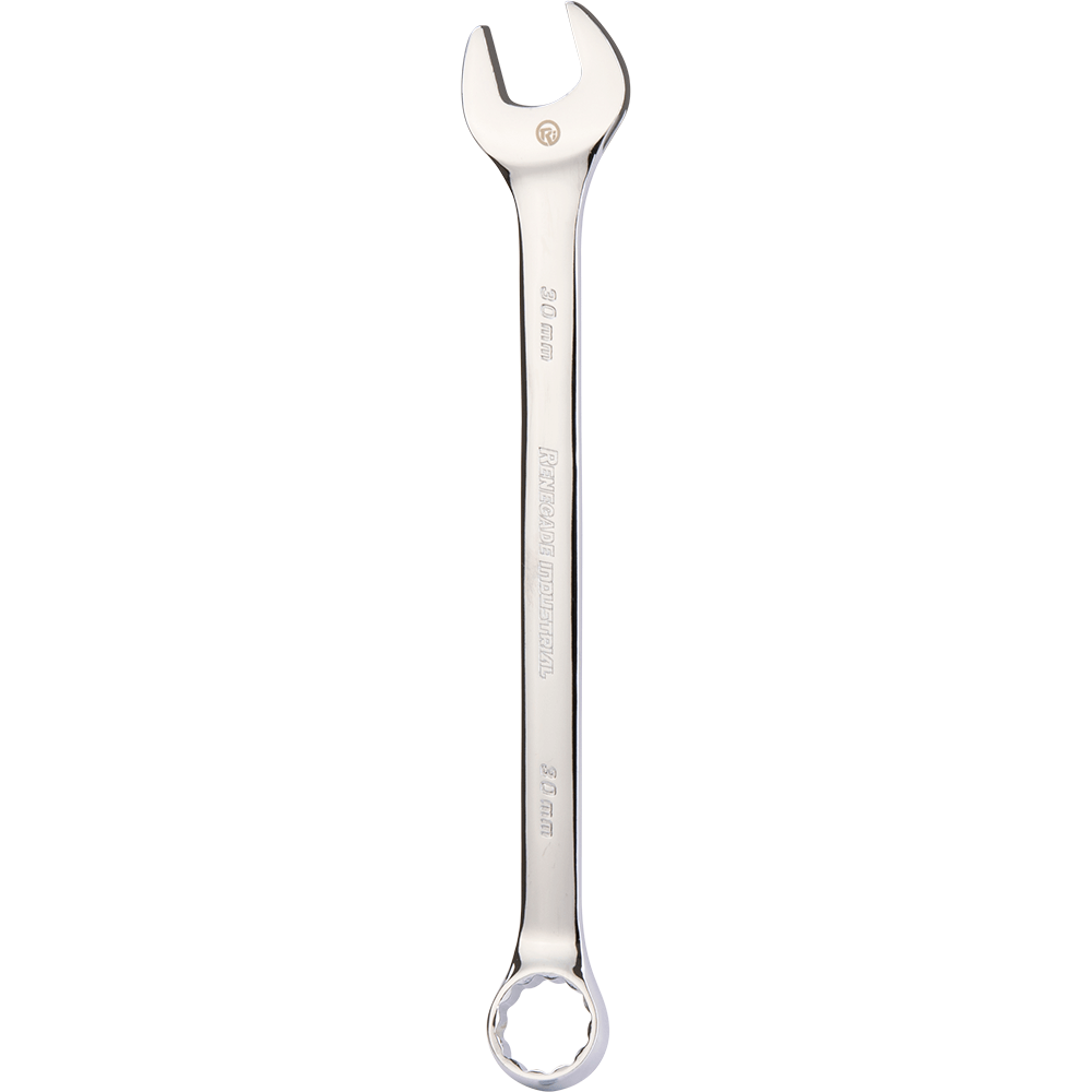 Renegade Industrial 30mm Polished Chrome Metric Combination Spanner ...