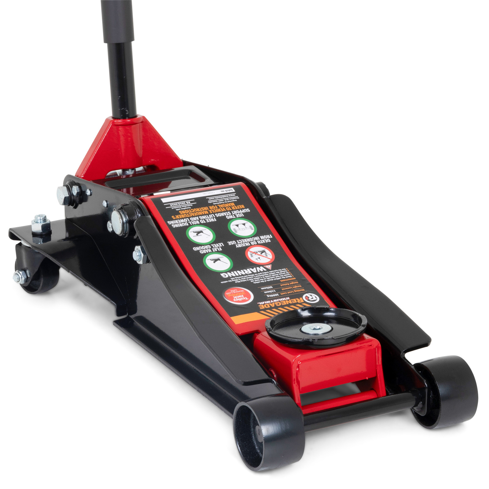 Renegade Industrial 3000Kg (3T) Low Profile Car Jack - RI3TCJ | TradeTools
