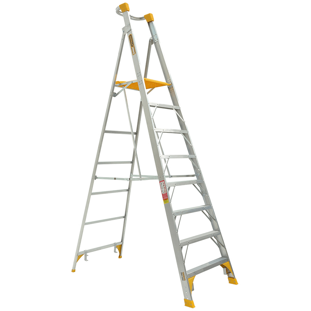 Gorilla 2.4M (8') Heavy Duty Industrial Aluminium Platform Ladder ...