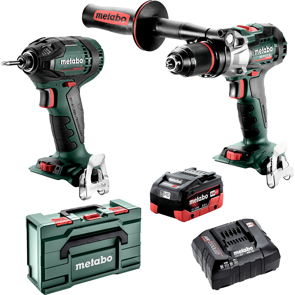 Metabo 18V 5.5Ah Brushless Cordless 2 Piece Combo Kit - AU68207300 ...
