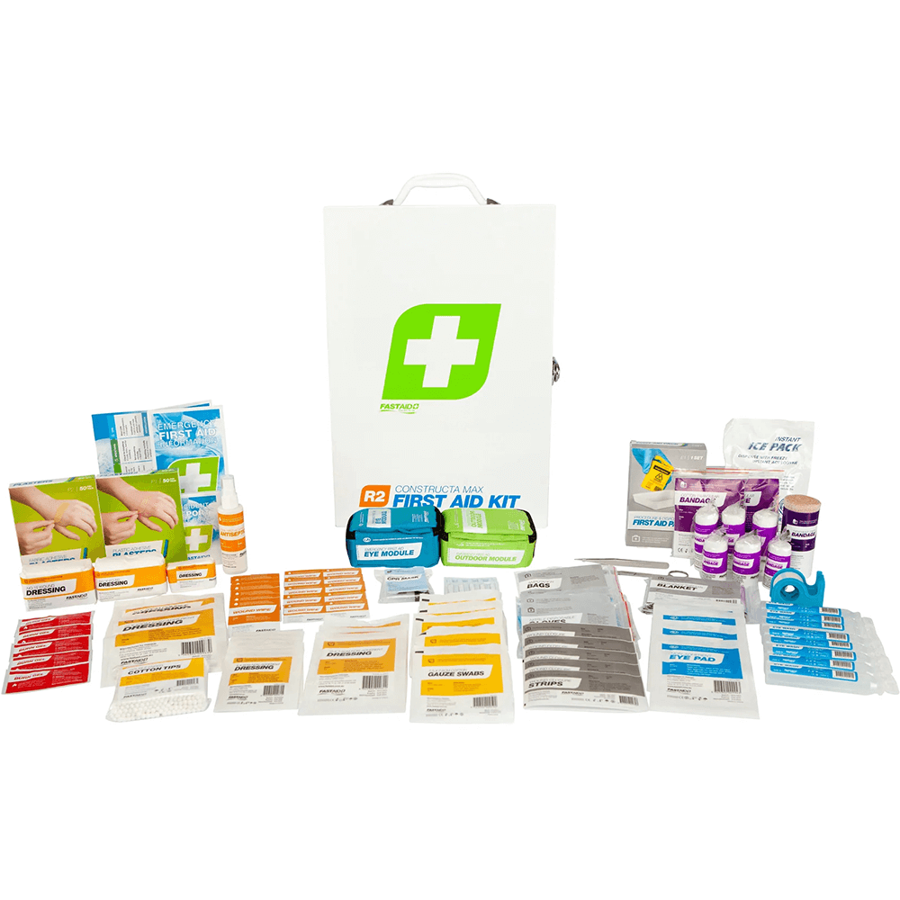 FastAid R2 Constructa Max Metal Wall Cabinet First Aid Kit - FAR2C10 ...