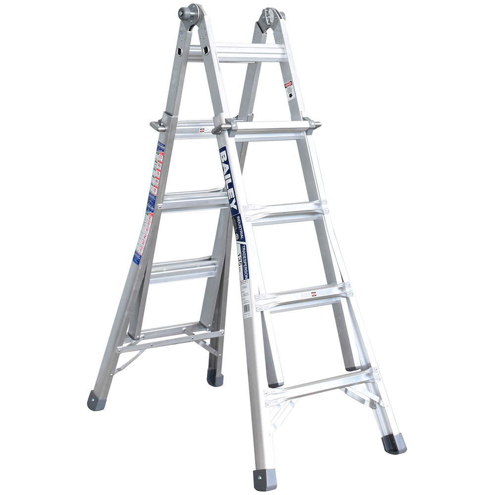 Bailey 2.3M/4.5M Aluminium Multi-Purpose Industrial Ladder - 135Kg ...