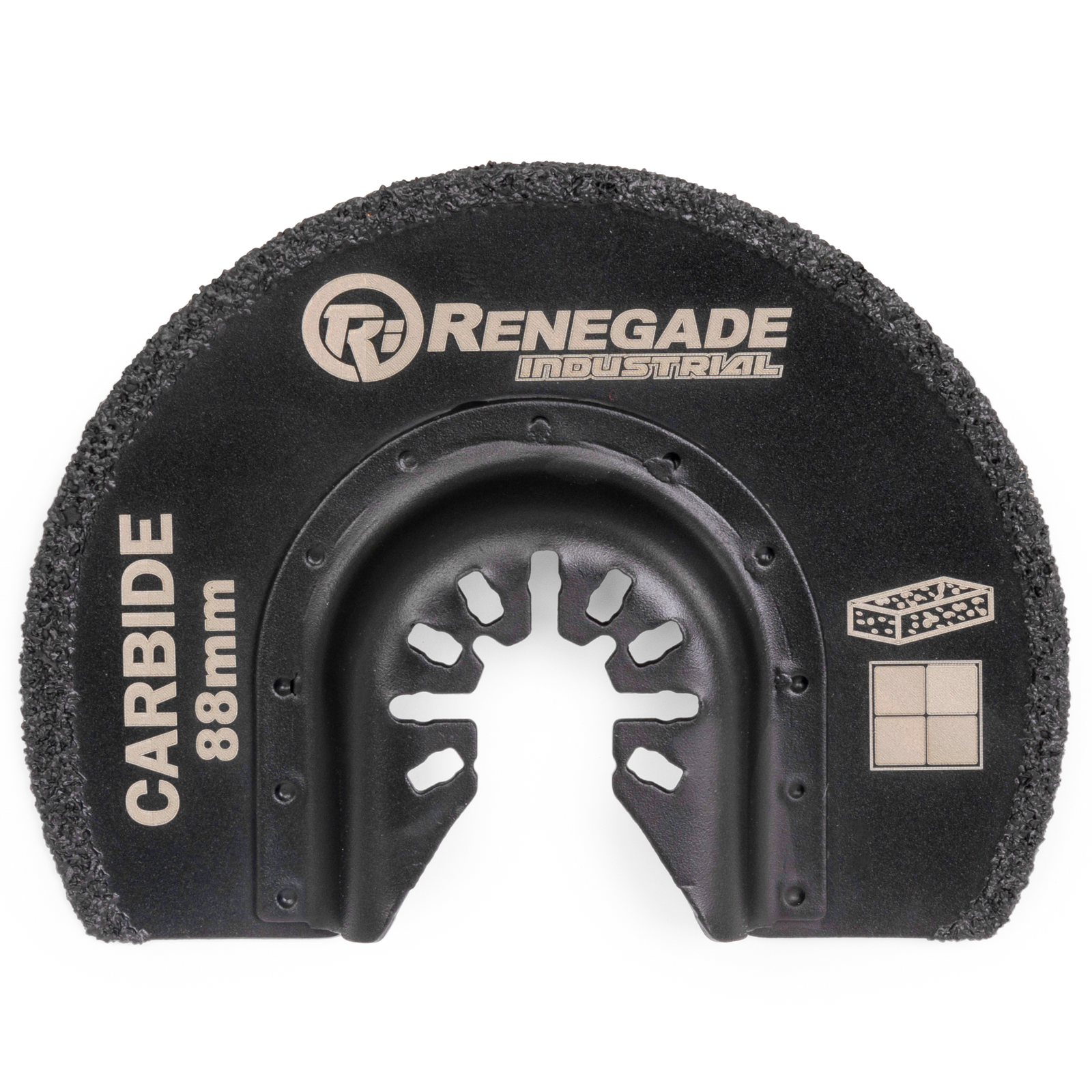Renegade Industrial 88mm HCS Carbide Grit Coated Tip Multi Tool Blade ...