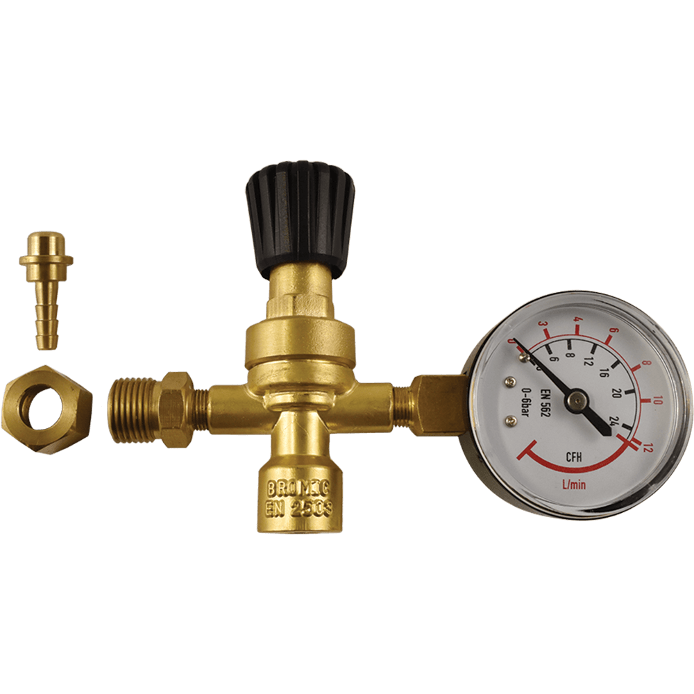 Bromic Mini Regulator With Flow Gauge - Suits M10 Gas Cylinders ...
