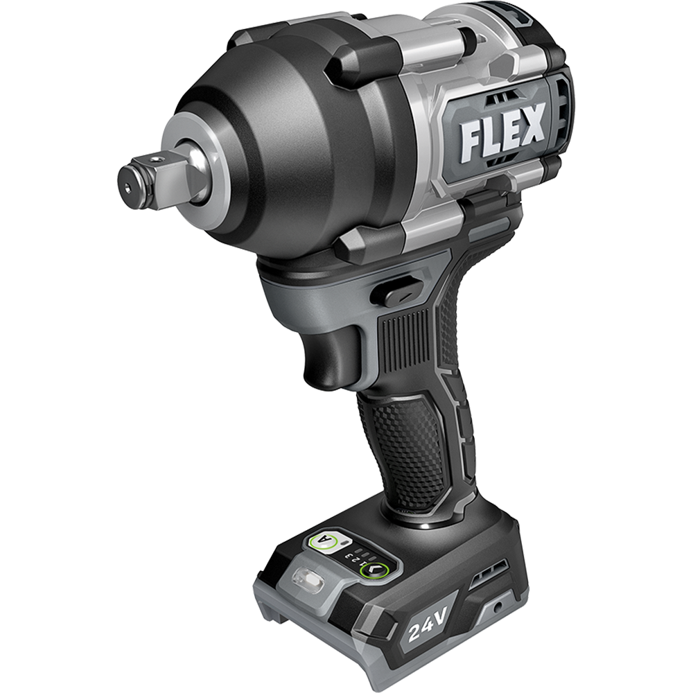 FLEX 24V 1/2" Mid Torque Brushless Cordless Impact Wrench Skin ...