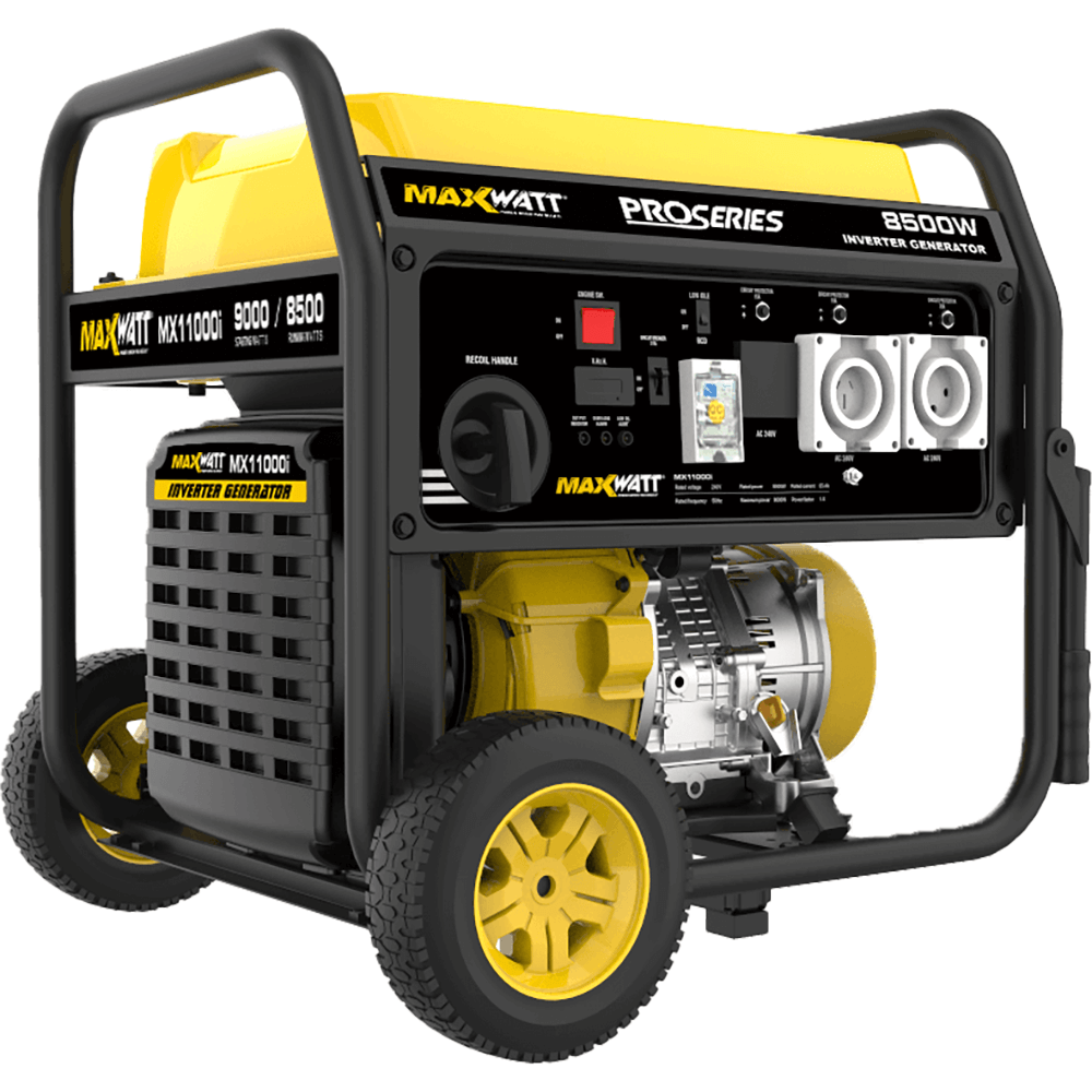 Maxwatt 9kVA 9000W Pure Sine Wave Digital Inverter Generator - MX11000I ...