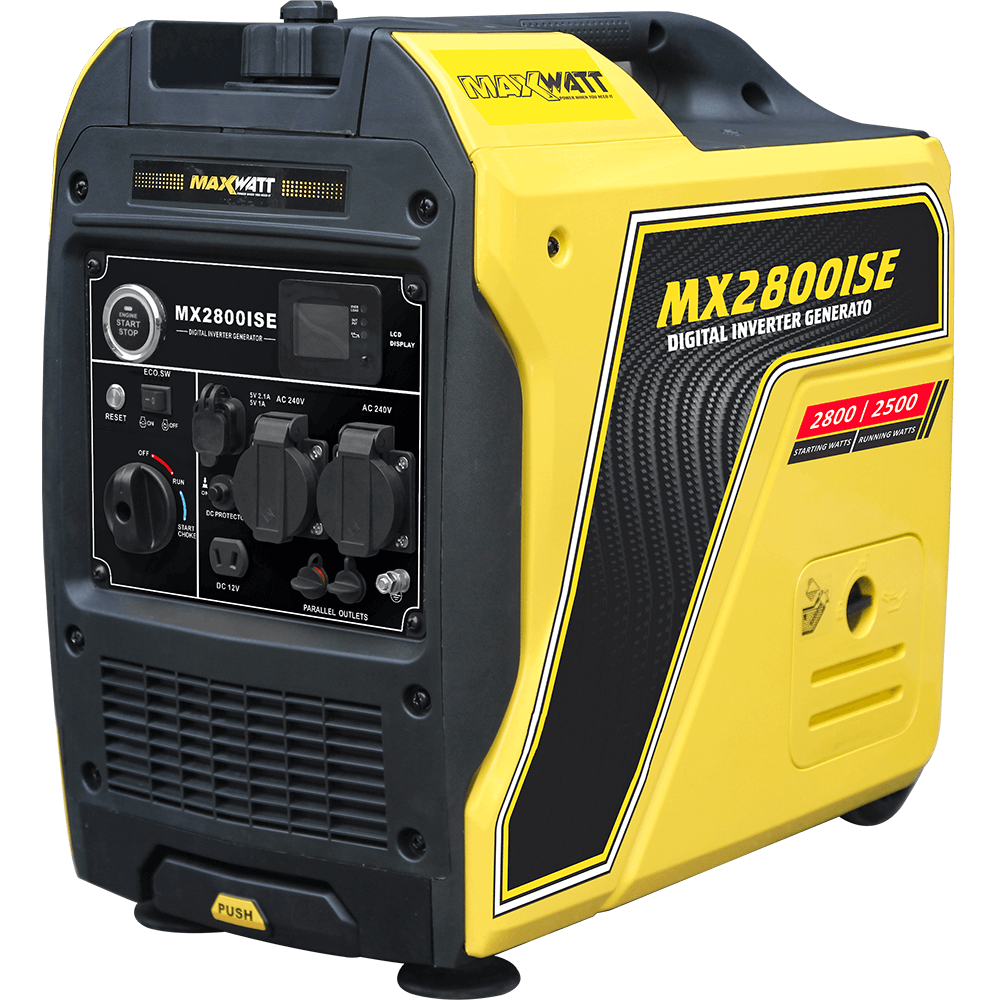 Maxwatt 2.8kVA 2800W Pure Sine Wave Digital Inverter Generator ...