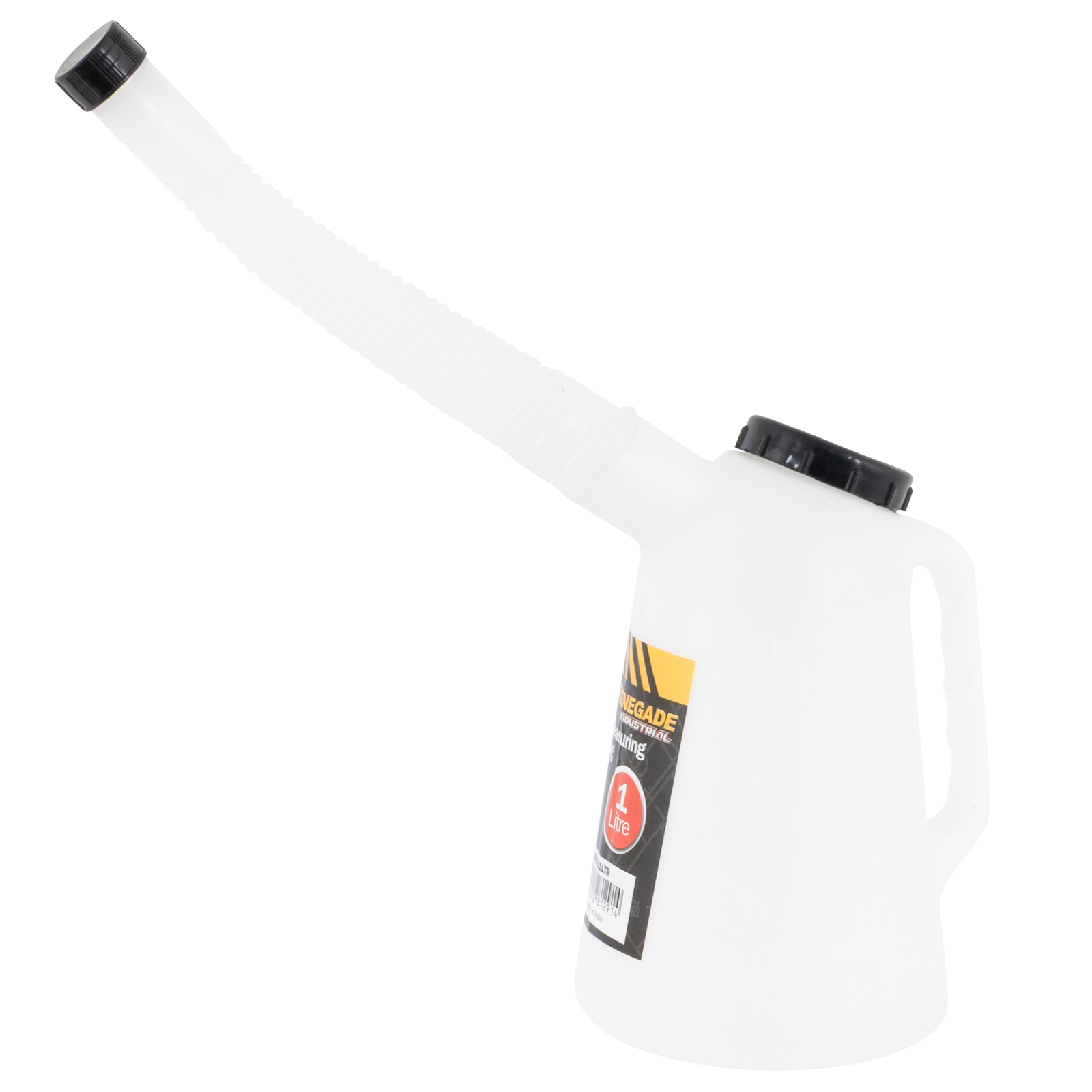 Renegade Industrial 1L Metric & Imperial Measuring Jug With Lid & Spout ...