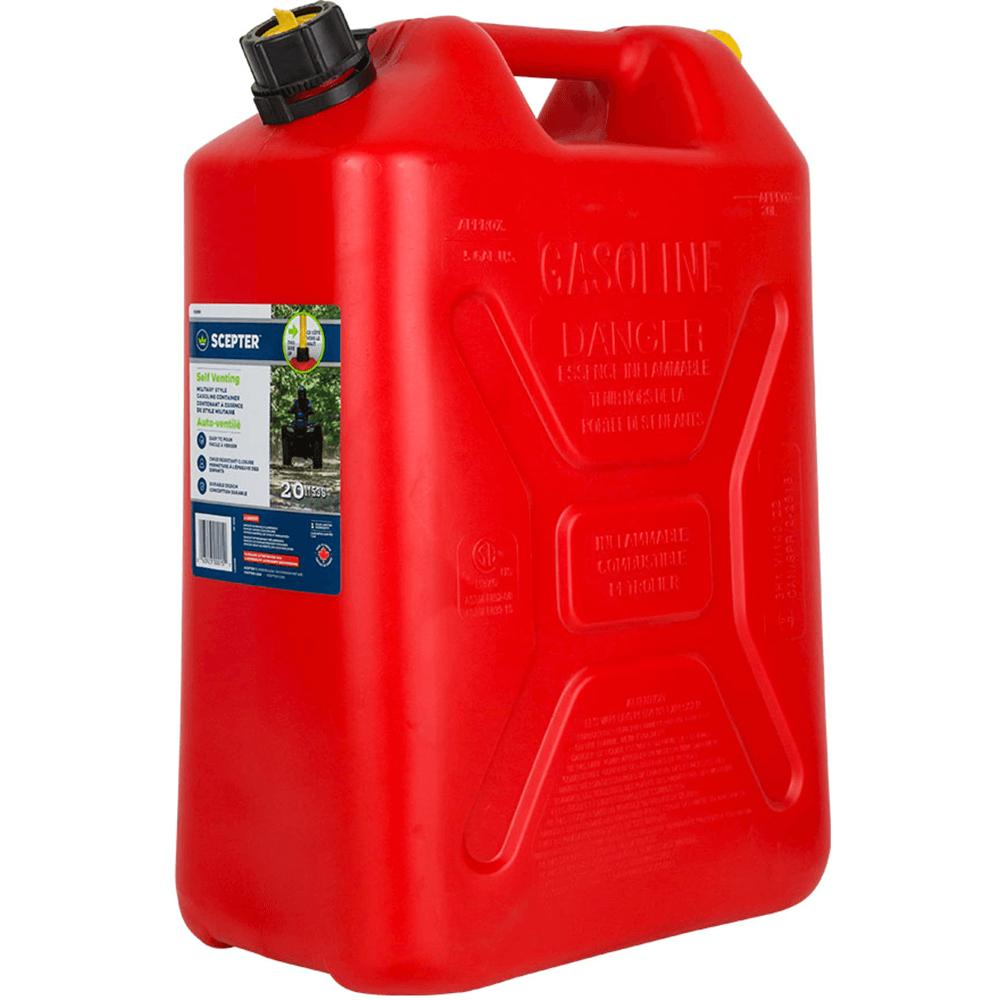Scepter 20L Red Plastic Fuel Container - FUE5628 | TradeTools