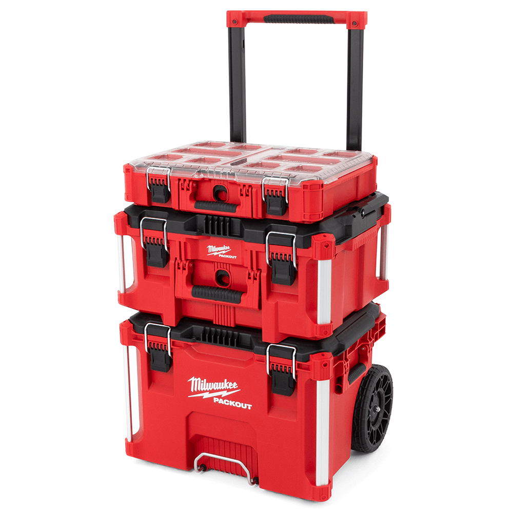Milwaukee PACKOUT 3 Piece Kit - 48228427 + 48228425 + 48228430 | TradeTools