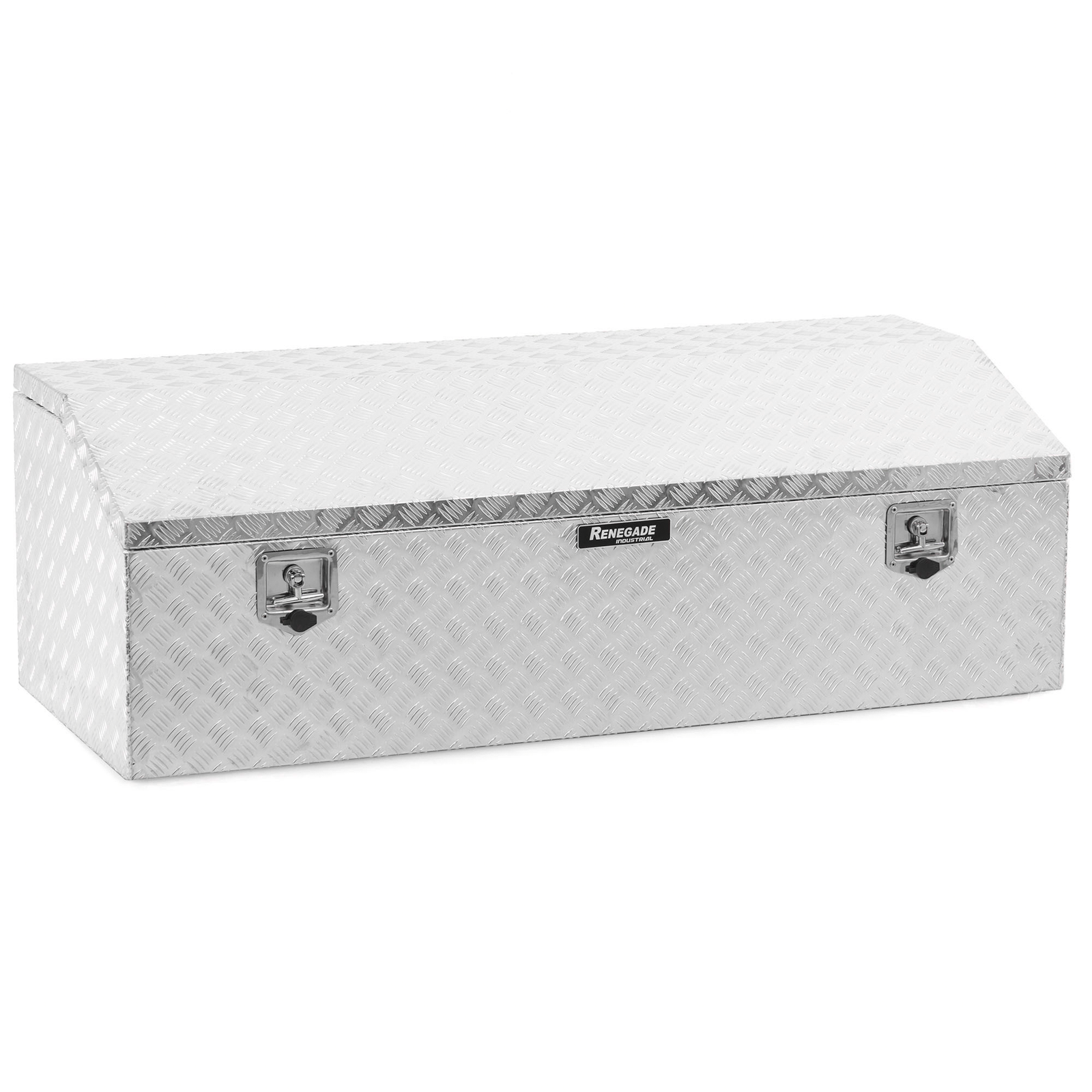 Renegade Industrial 1500mm Tapered Lid Checker Plate Aluminium Ute Tool ...