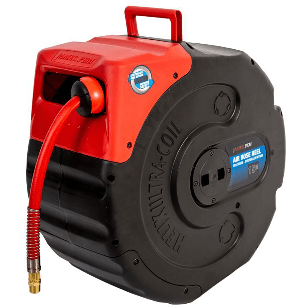 Jamec Pem 15m Pro Series Retractable Controlled Return Air Hose Reel ...