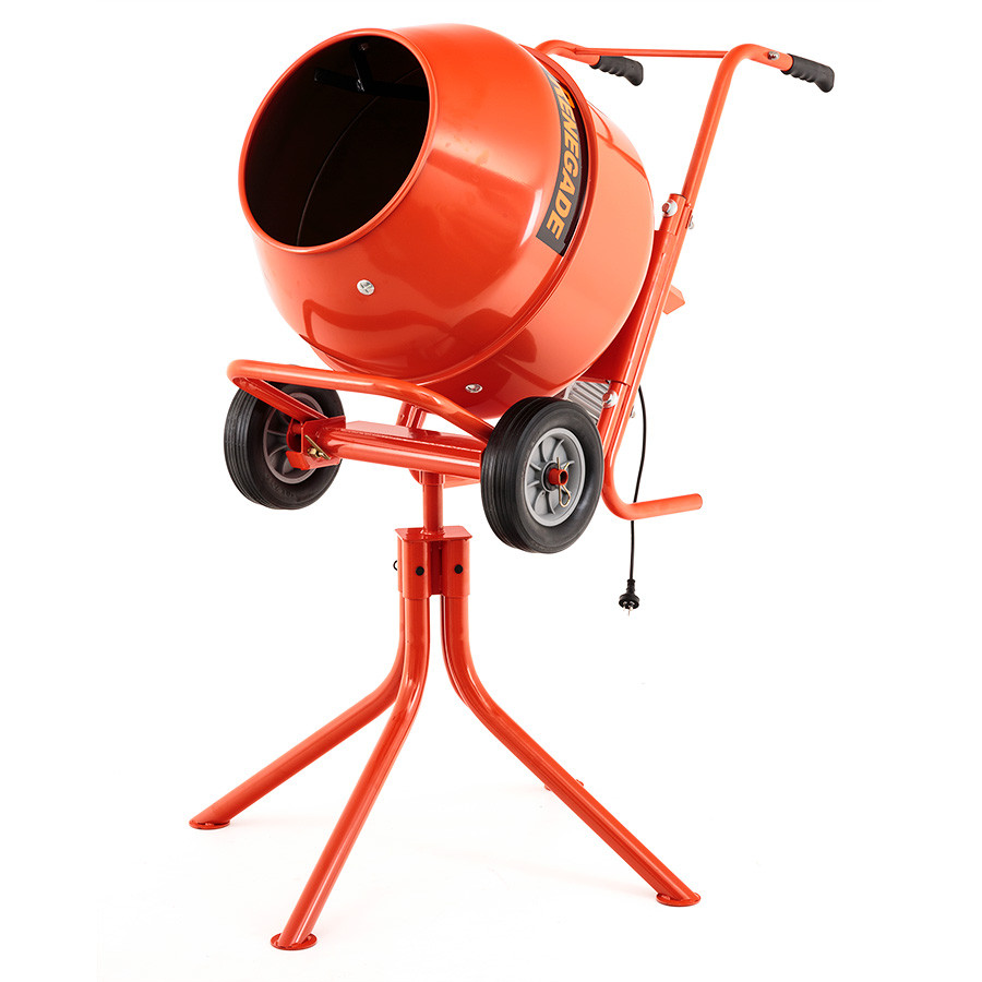 Renegade 400W 1/2HP Portable Concrete Mixer On Stand - R22PCM | TradeTools