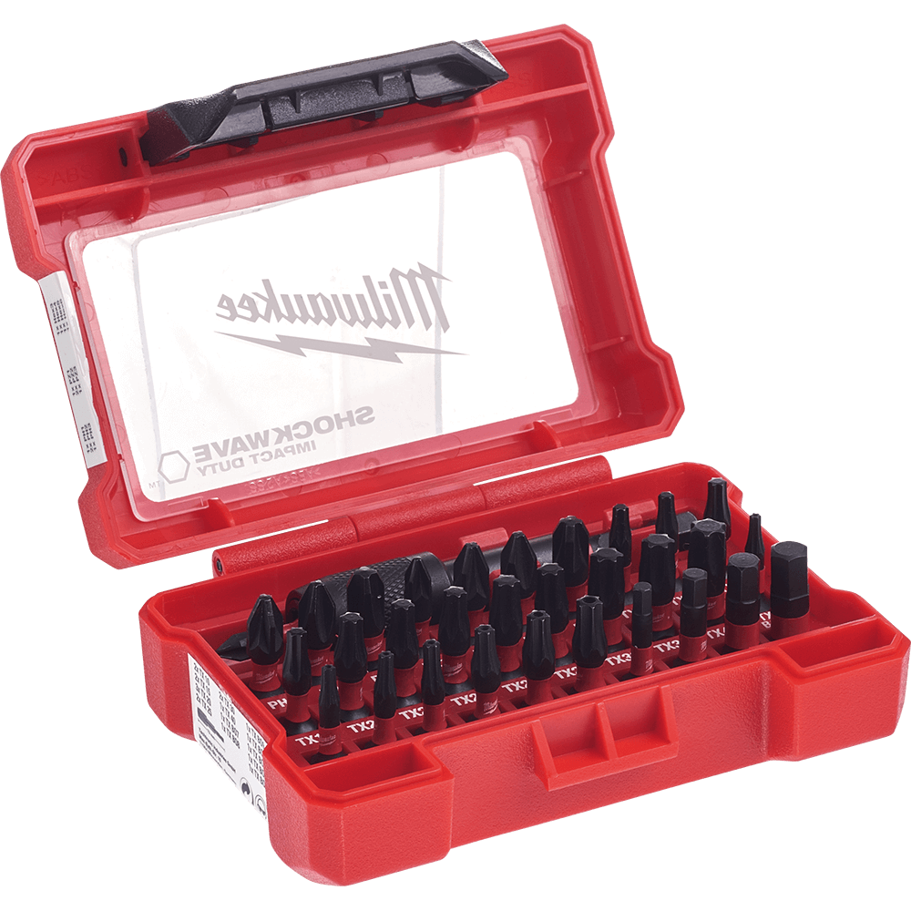 Milwaukee 32 Piece SHOCKWAVE Mini Impact Driver Bit Set - 4932464240 ...