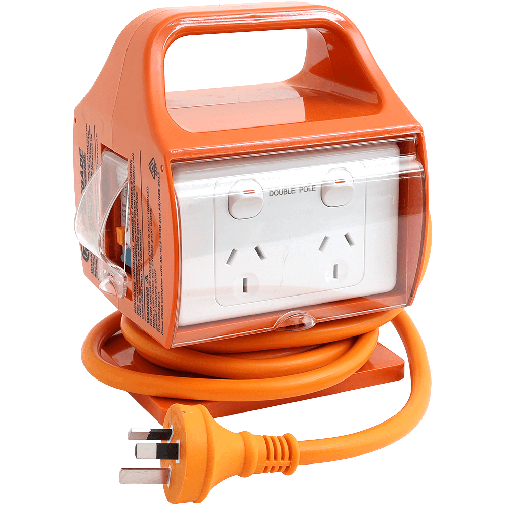 Renegade Industrial 10Amp RCD 4 Outlet Portable Safety Power Box ...