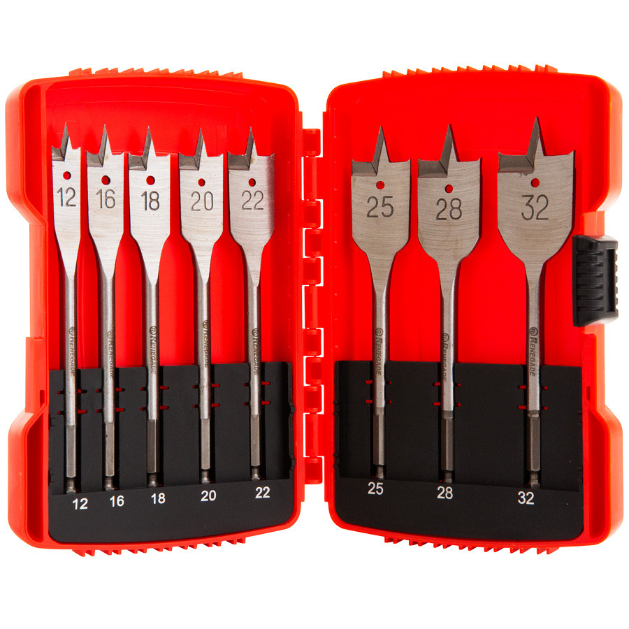 Renegade Industrial 8 Piece Spade Bits Set - RISB8PS | TradeTools