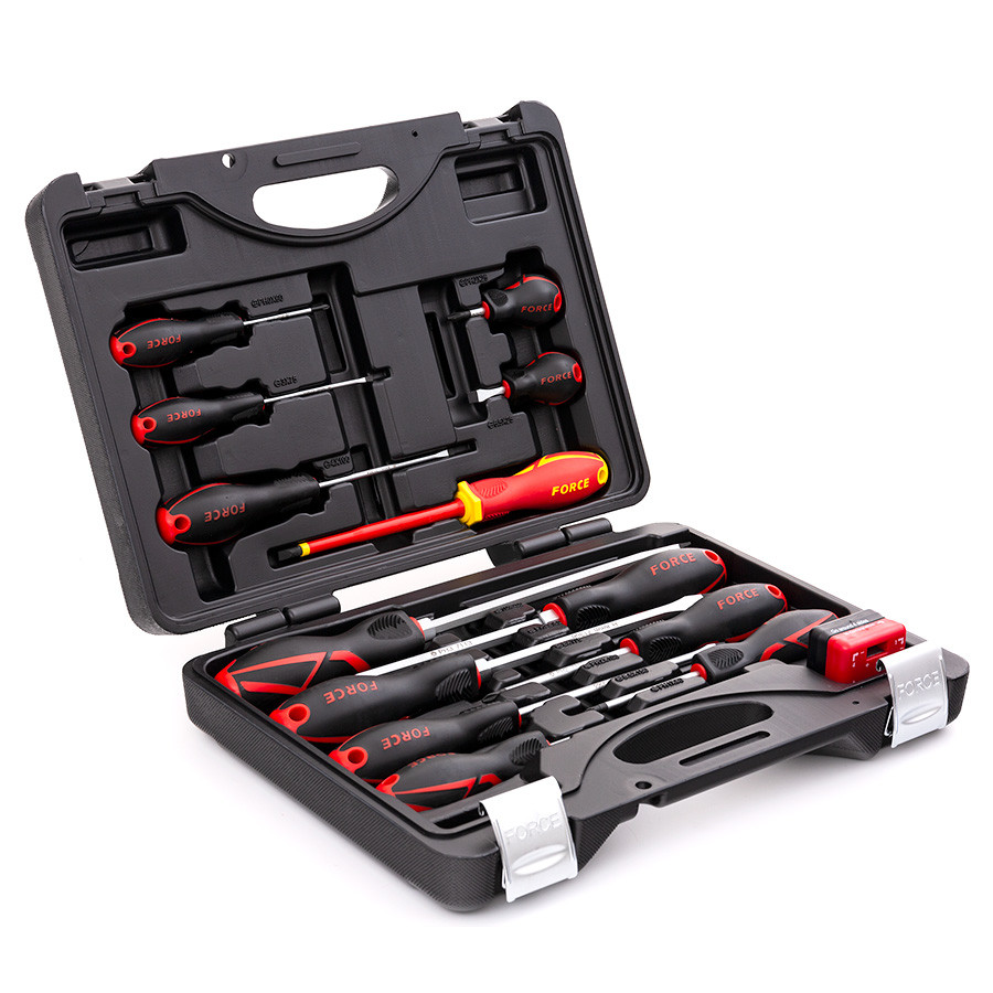 Force 14 Piece Assorted Screwdrivers Set With Magnetiser/Demagnetiser ...