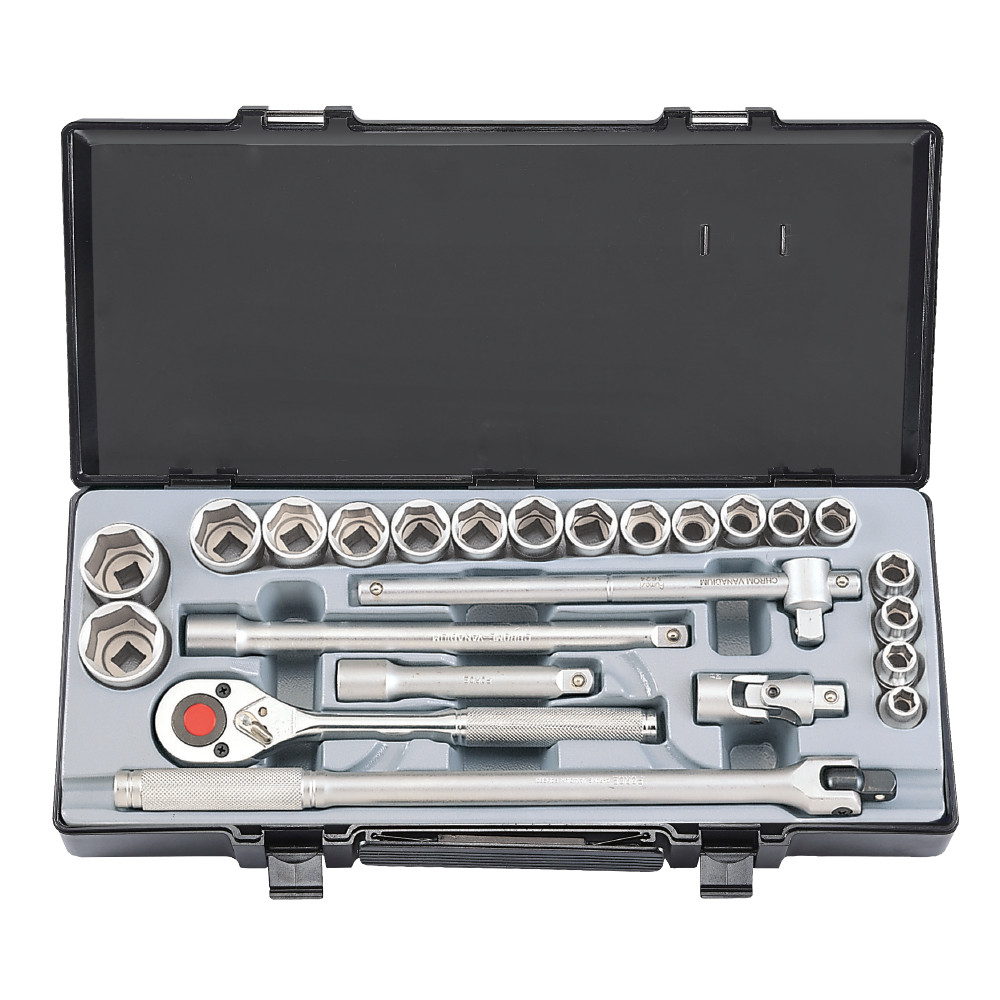 Force 1/2" Drive 24 Piece Metric Socket Set - 4245B | TradeTools