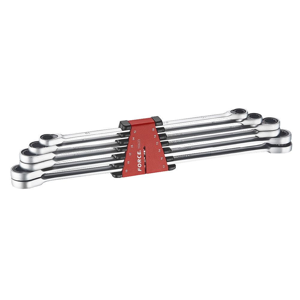 Force 6 Piece Assorted Metric Extra Long Ratchet Spanners - 50623 ...