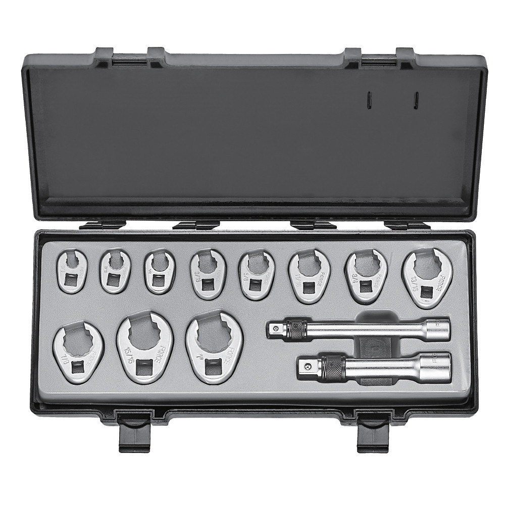 Force 13 Piece Assorted Imperial Crows Foot Spanners Set - 5135S ...