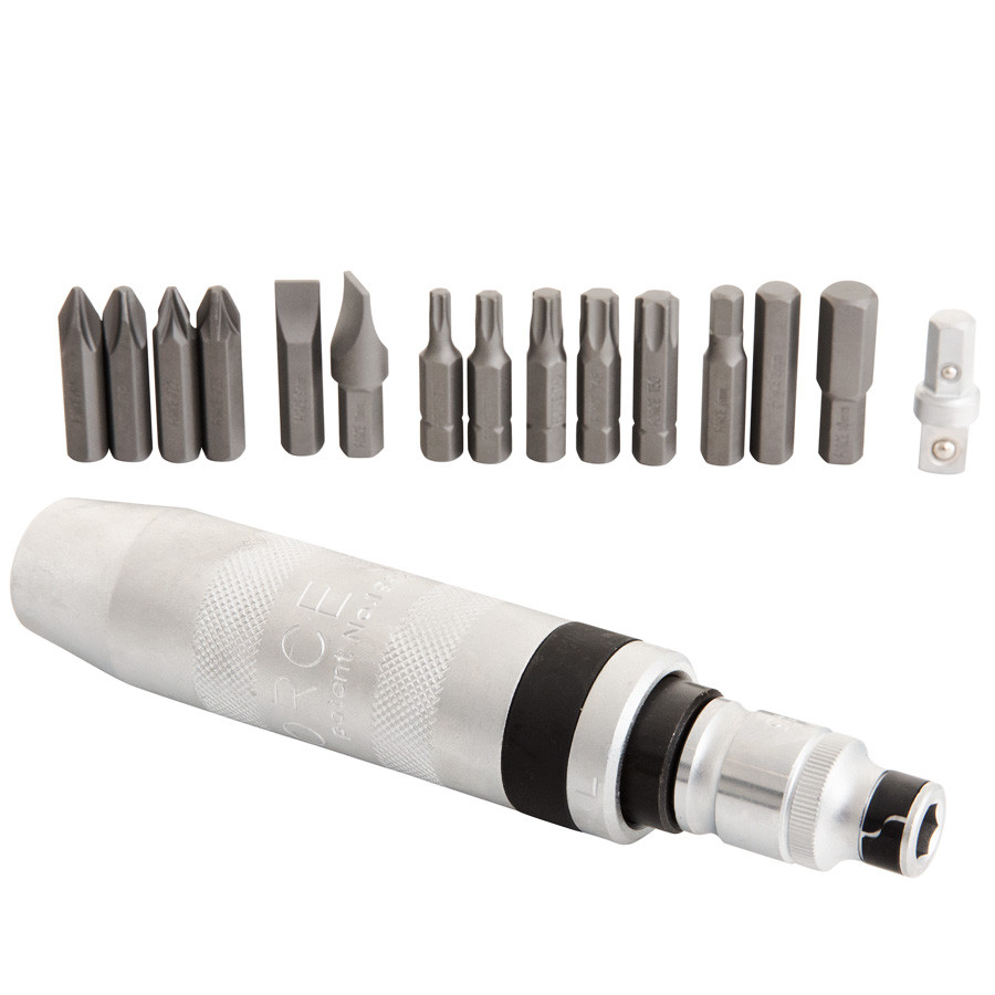 Force 17 Piece Impact Screwdriver Set In Case - 5171 | TradeTools