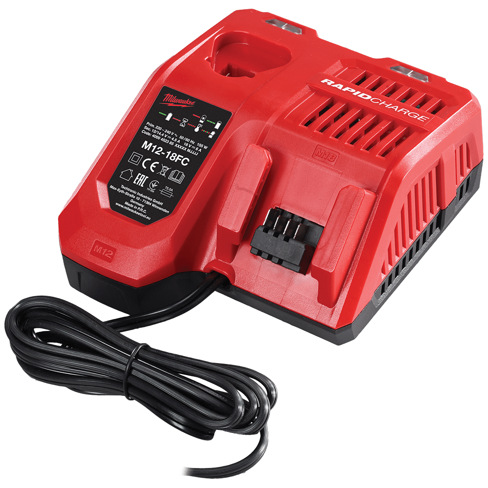 Milwaukee M12 & M18 Li-Ion Rapid Charger - M12-18FC | TradeTools