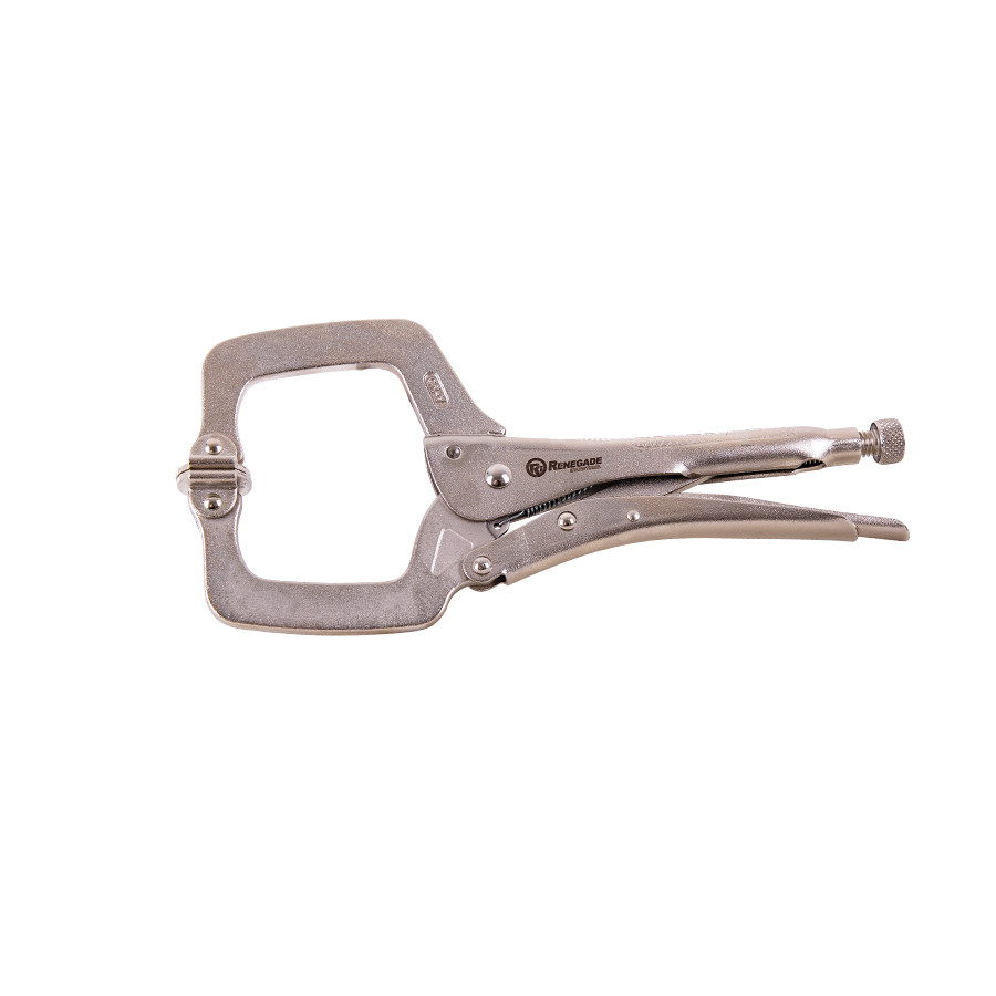 Renegade Industrial 275mm (11") Swivel Pad C-Clamp Locking Pliers ...