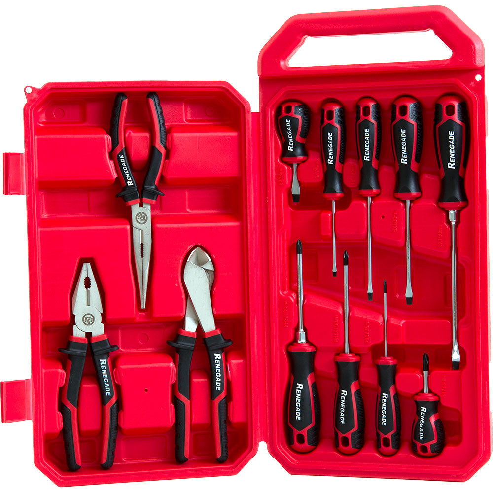 Renegade Industrial 12 Piece Pliers & Screwdrivers Set - RI12PPSS ...