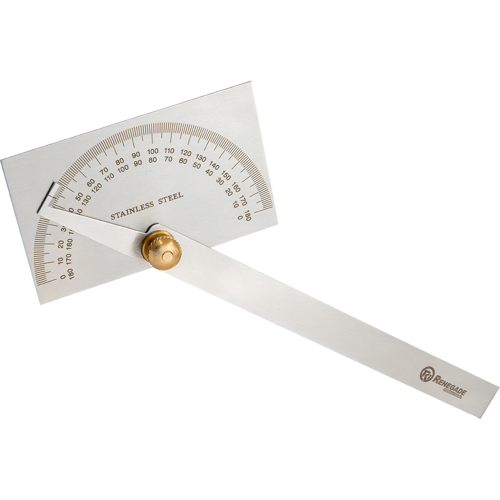 Renegade Industrial 150mm (6") Adjustable Protractor - RIAP6 | TradeTools
