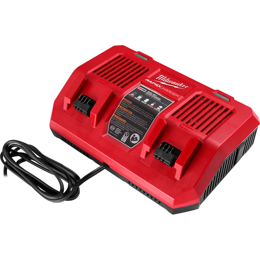Milwaukee M18 Dual Bay Simultaneous Rapid Charger - M18DFC | TradeTools