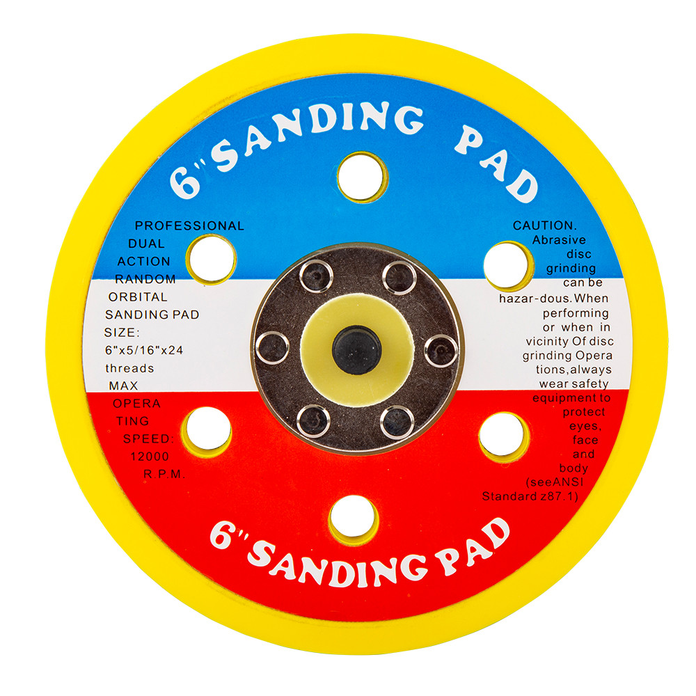 Renegade Industrial 150mm 6 Hole Hook & Loop Backing Pad - RIVP150-6H ...