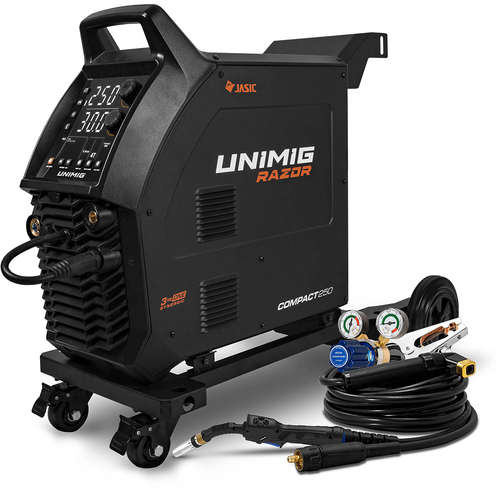 UNIMIG RAZOR 250 Amp Compact MIG/TIG/Arc Welder - U11010K | TradeTools