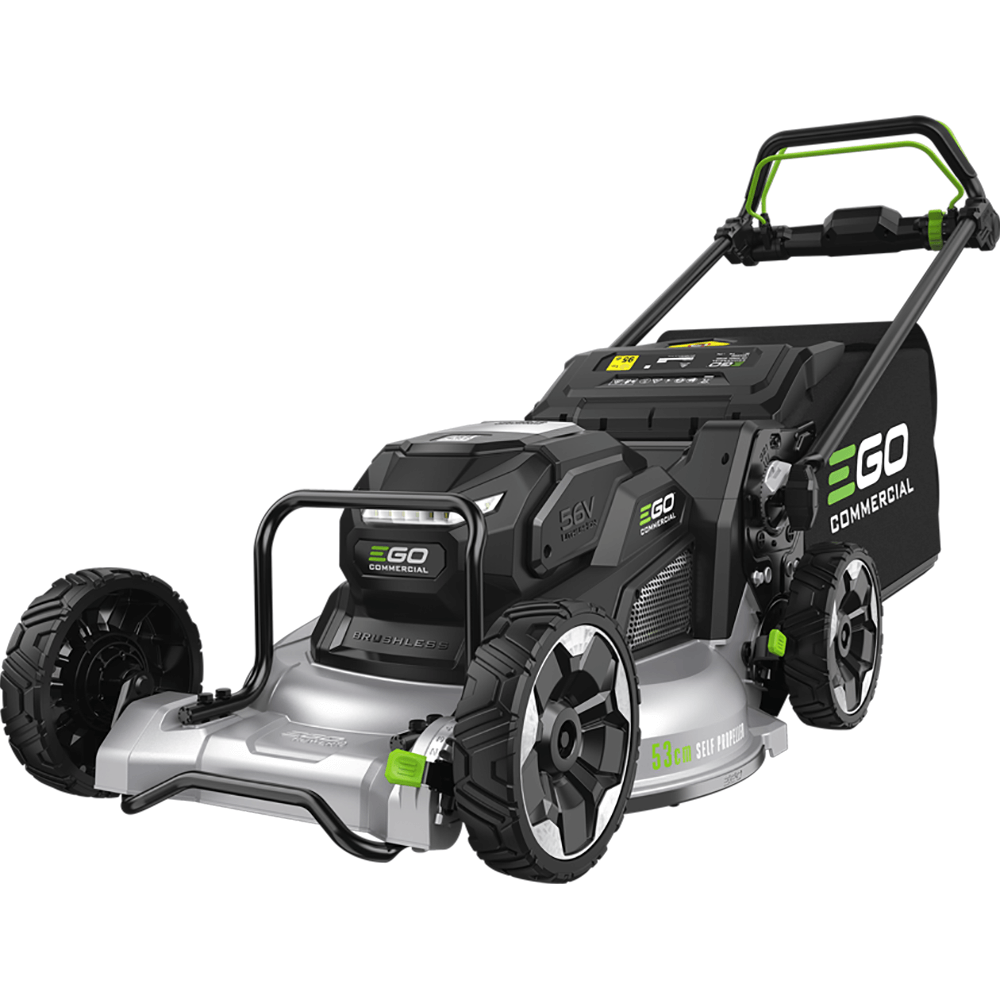 EGO 56V Commercial 53cm Aluminium Deck Brushless Cordless Self-Propelled Lawn Mower Skin ...
