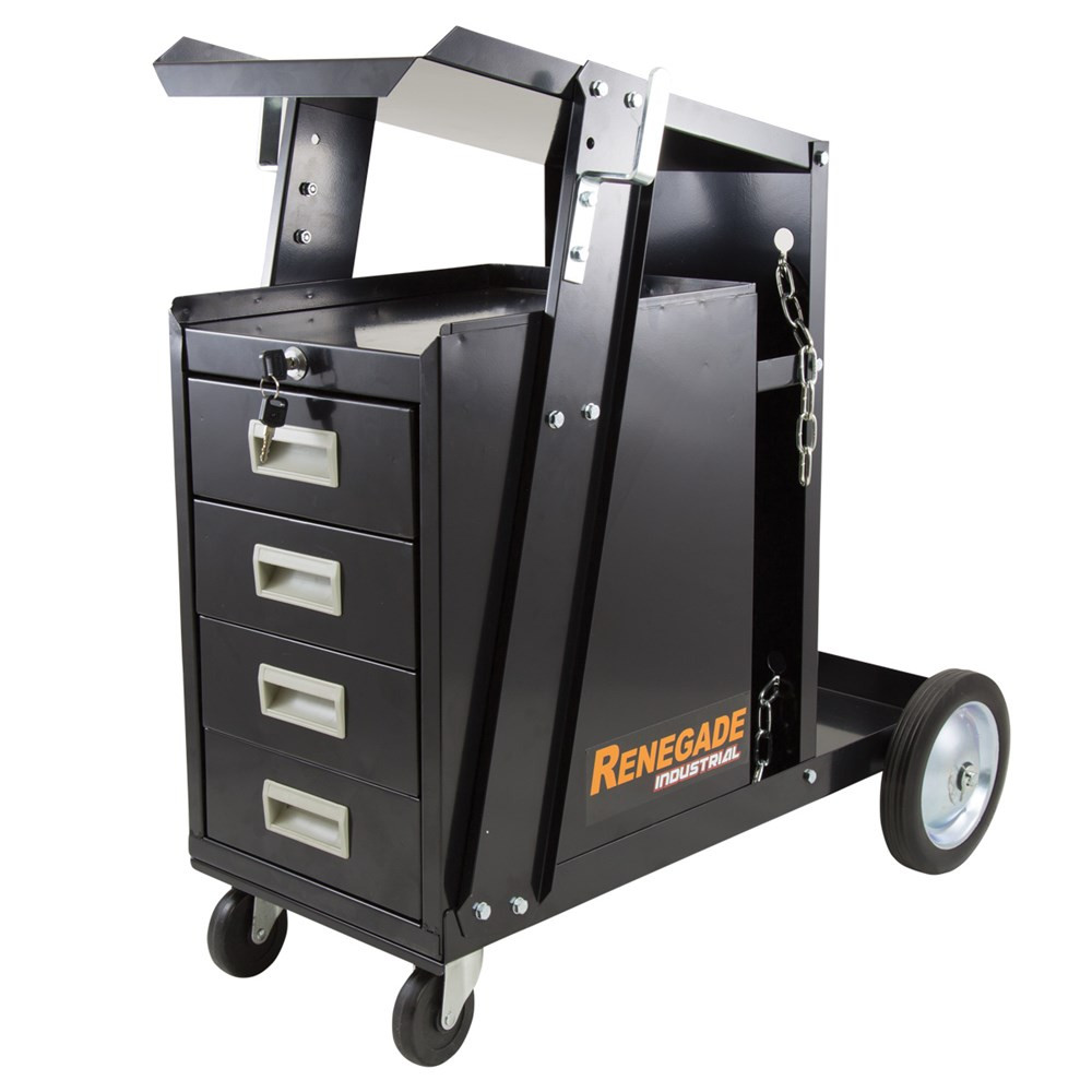 Renegade Industrial 4 Drawer Welder Trolley - RI4DMT | TradeTools