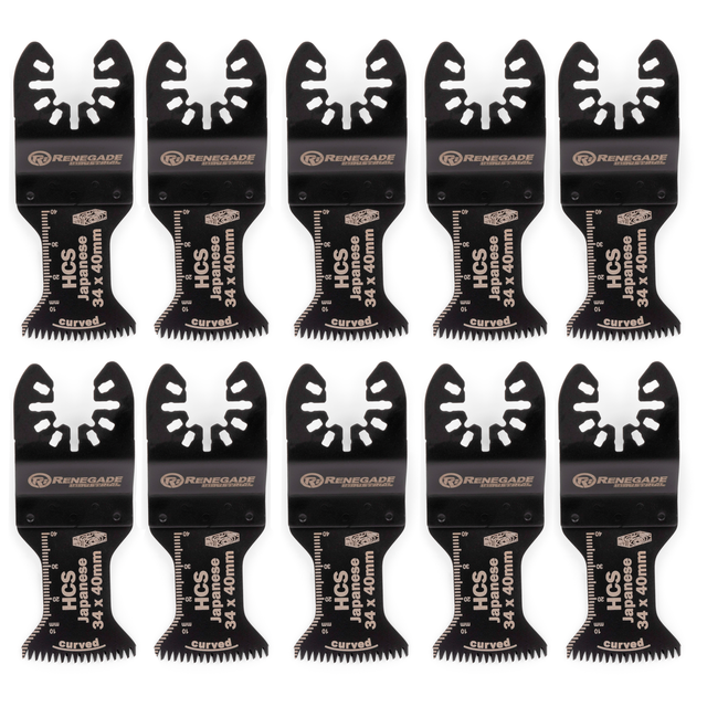 Renegade Industrial 34mm x 40mm HCS Curved Japanese Tip Multi Tool ...