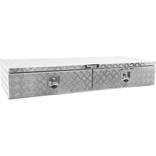 Renegade Industrial 1500mm 2 Drawer Platform Checker Plate Aluminium ...