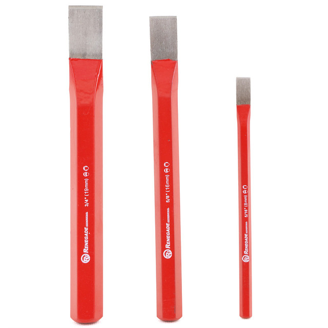 Renegade Industrial 3 Piece Cold Chisels Set - RI3CCS | TradeTools
