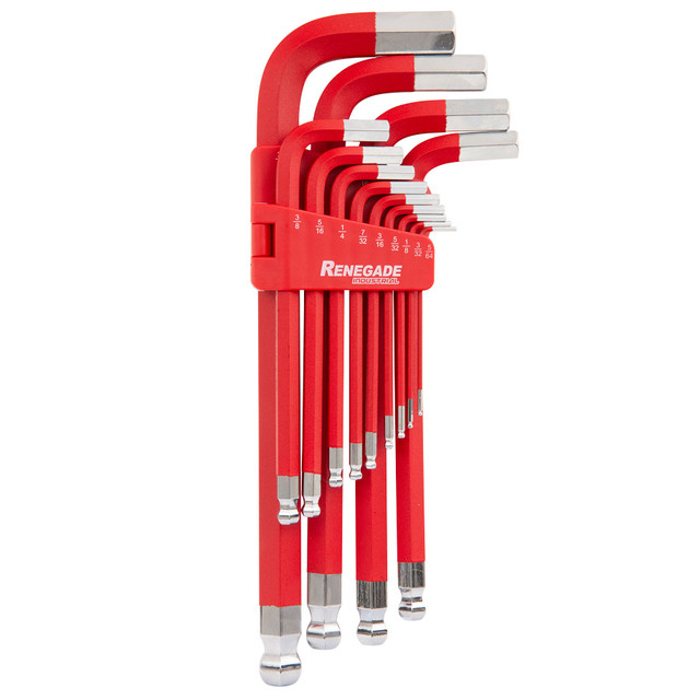 Renegade Industrial 13 Piece Jumbo Imperial Hex Key Set - RIJHKSI ...