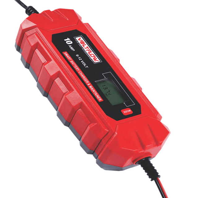 Voltflow 10 Amp 6/12V 10 Stage Fully Automatic ULTRA SAFE Smart Battery ...