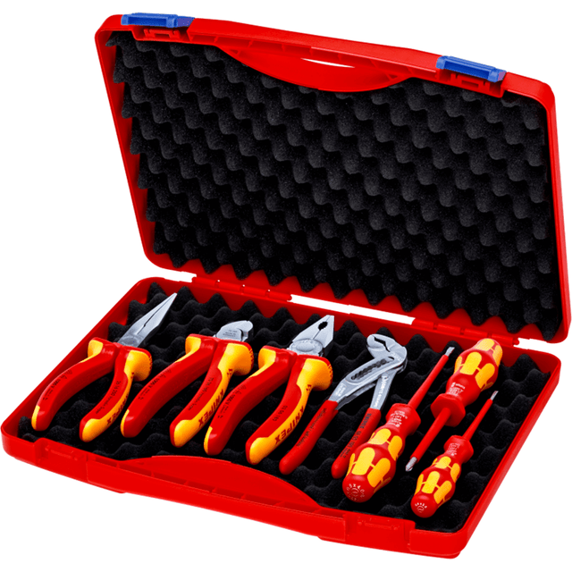 Knipex 7 Piece 1000V Insulated Tool Set In Case - 002115 | TradeTools
