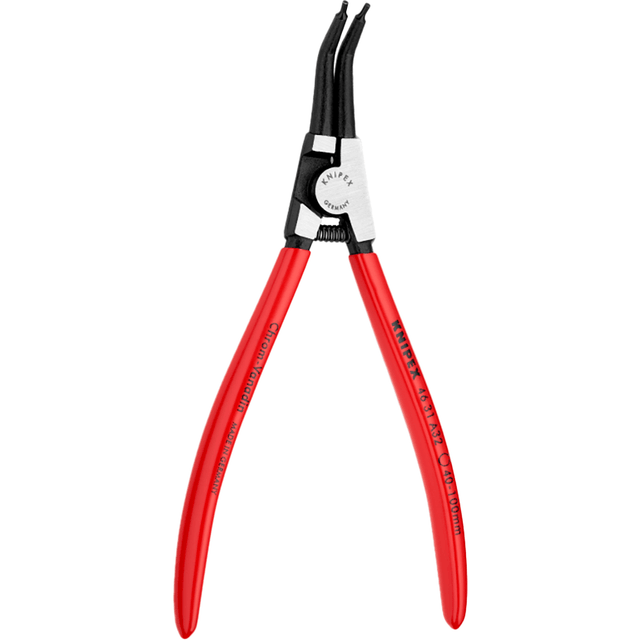 Knipex 210mm External 40-100mm 45 Degree Bent Forged Tips Circlip ...