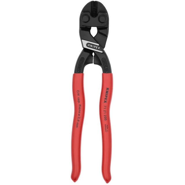 Knipex 200mm High Leverage 20° Angled Compact Bolt Cutters - 7121200 ...