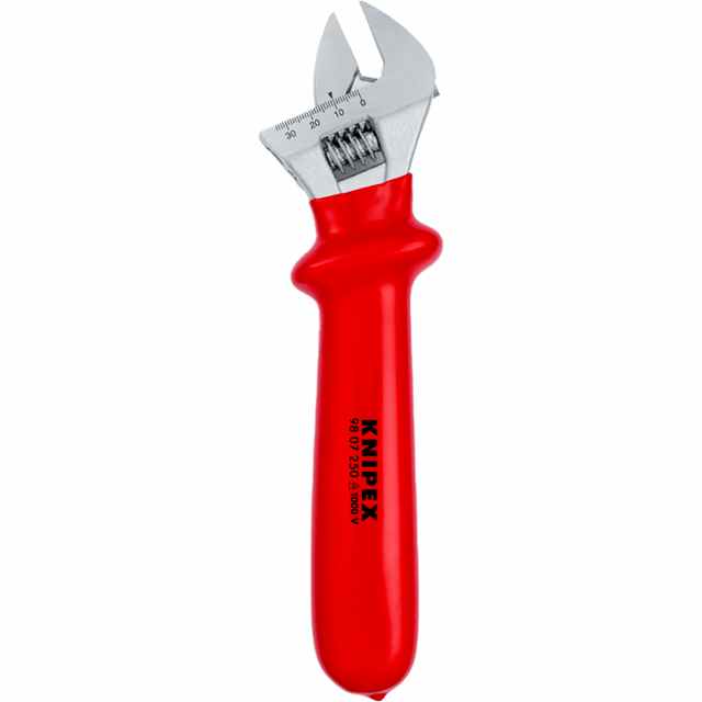 Knipex 1000V Insulated 260mm Adjustable Wrench - 9807250 | TradeTools