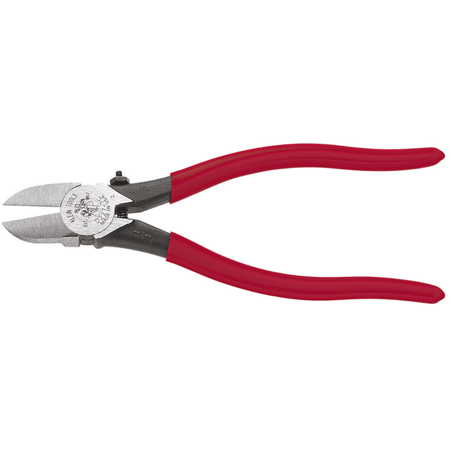 Klein Tools 195mm Spring-Loaded Plastic Cutting Diagonal Cutting Pliers ...